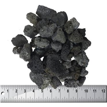 10lb Natural Black Lava Rocks for Fire Pit and Fireplace, 1-3 Inch ...