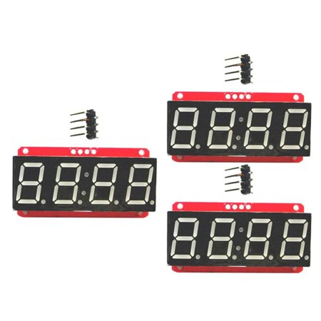 4 Digit 7-Segment 0.56 inch LED Display Module Clock HT16K33 I2C for ,Pack of 3 | Walmart Canada