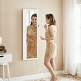 Simenmax Mirror Jewellery Cabinet Lockable Wall Mounted Jewelry Armoire ...