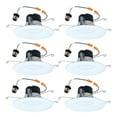 HALO LT 5/6 in. LED Recessed Light Retrofit, 5CCT, Dimmable, 6-Pack ...