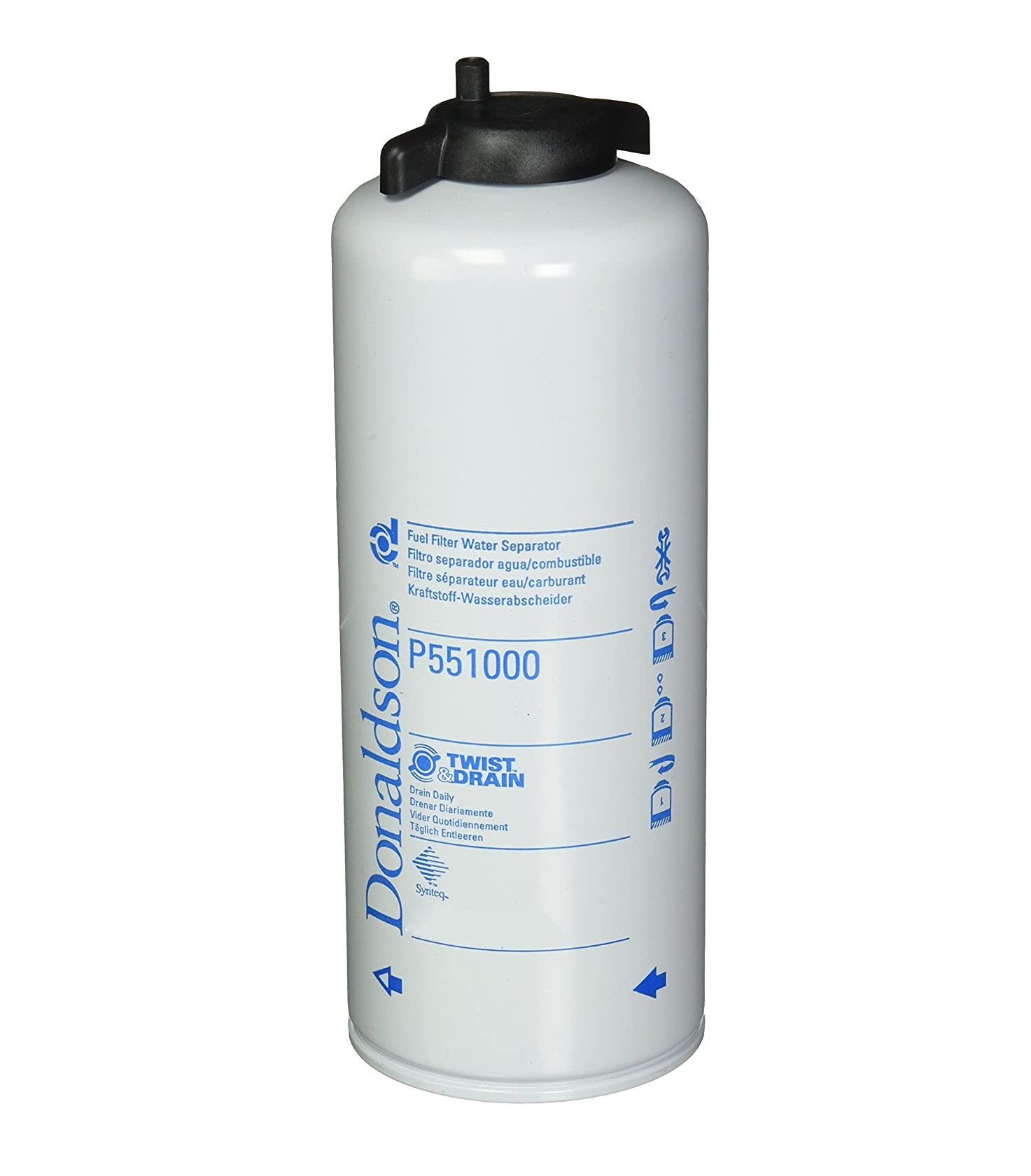 P551000 - Fuel Filter, Water Separator Spin On Twist&Drain (Pack of 6 ...