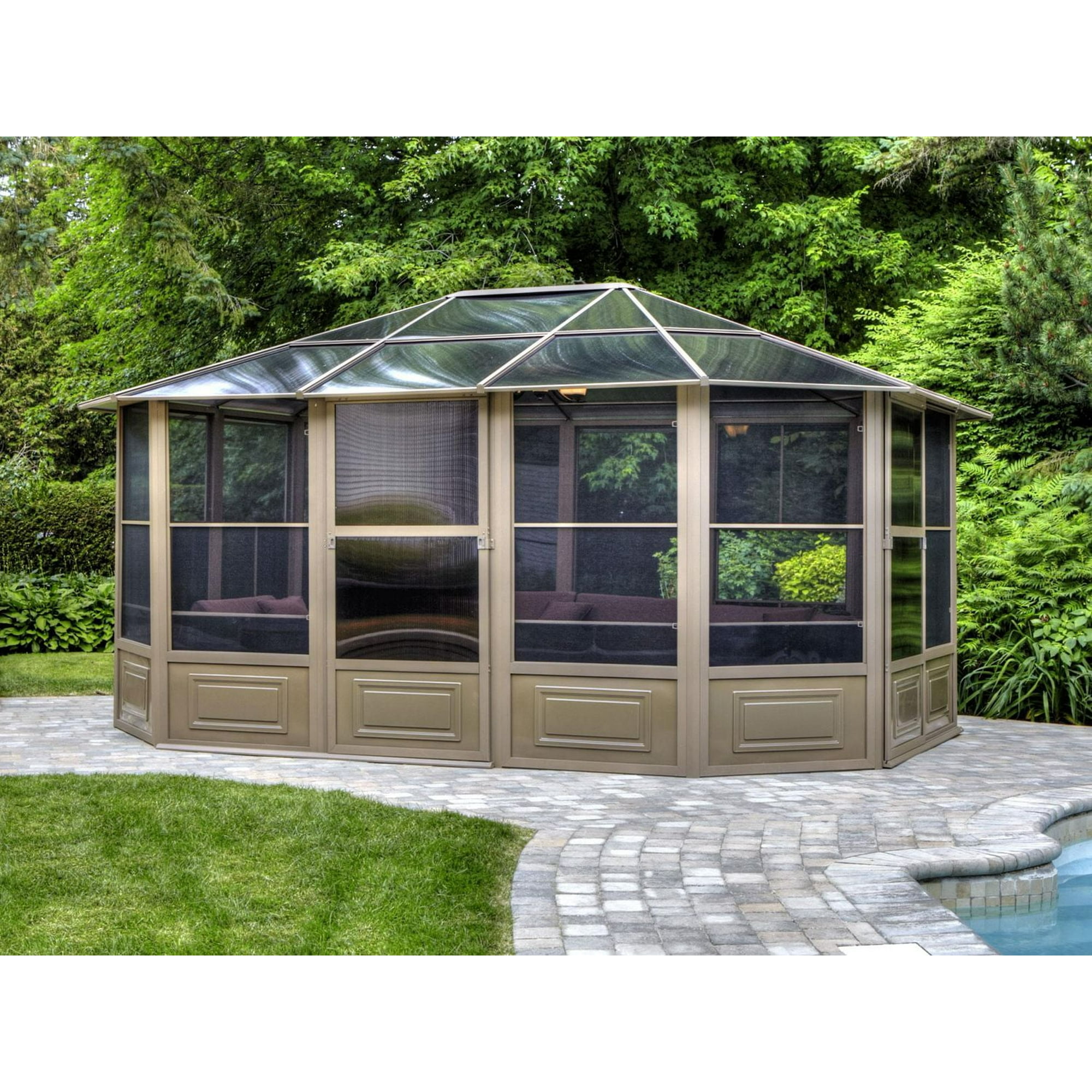 Click here for Gazebo Penguin Florence Solarium 12 Ft. X 15 Ft. I... prices