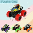 Bocaoying 4 Pack Friction Powered Monster Trucks, Inertia Cars for ...