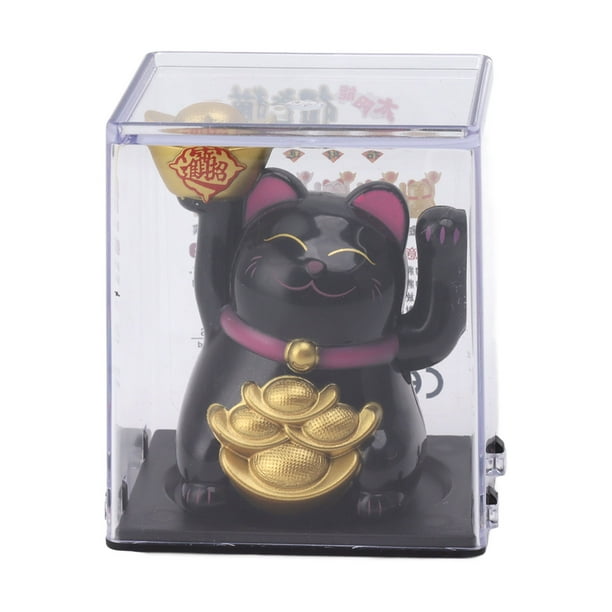 Wealth Welcoming Cat, 2in Solar Powered Lucky Wealth Welcoming Cat ...