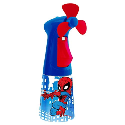 O2cool Licensed Spiderman Misting Fan Handheld Misting Fan Battery