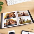 1Pcs Orange Photo Album Self Adhesive, Linen Cover Diy Scrapbook with ...