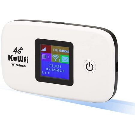 KuWFi 4G LTE Travel Mobile WiFi Hotspot Unlocked Wireless Internet ...