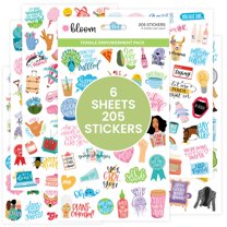bloom daily planners Planner Sticker Pack, Female Empowerment, 6 sheets ...