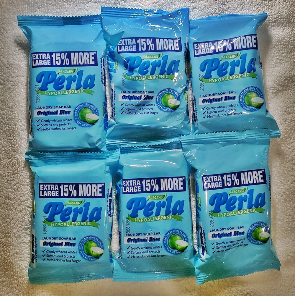 Perla Original Blue Laundy Bar 110grams x 6 - Walmart.com
