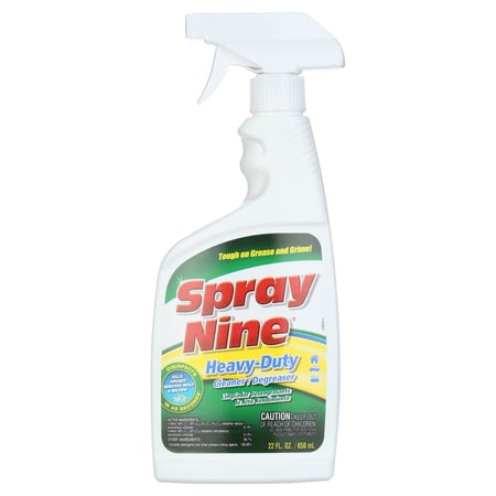 Spray Nine Heavy Duty Cleaner/Degreaser/Disinfectant, Citrus Scent, 22 ...