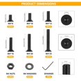 488 Pcs M4 Screws Set, M4 Bolts and Nuts Set, Countersunk Screws, Hex ...