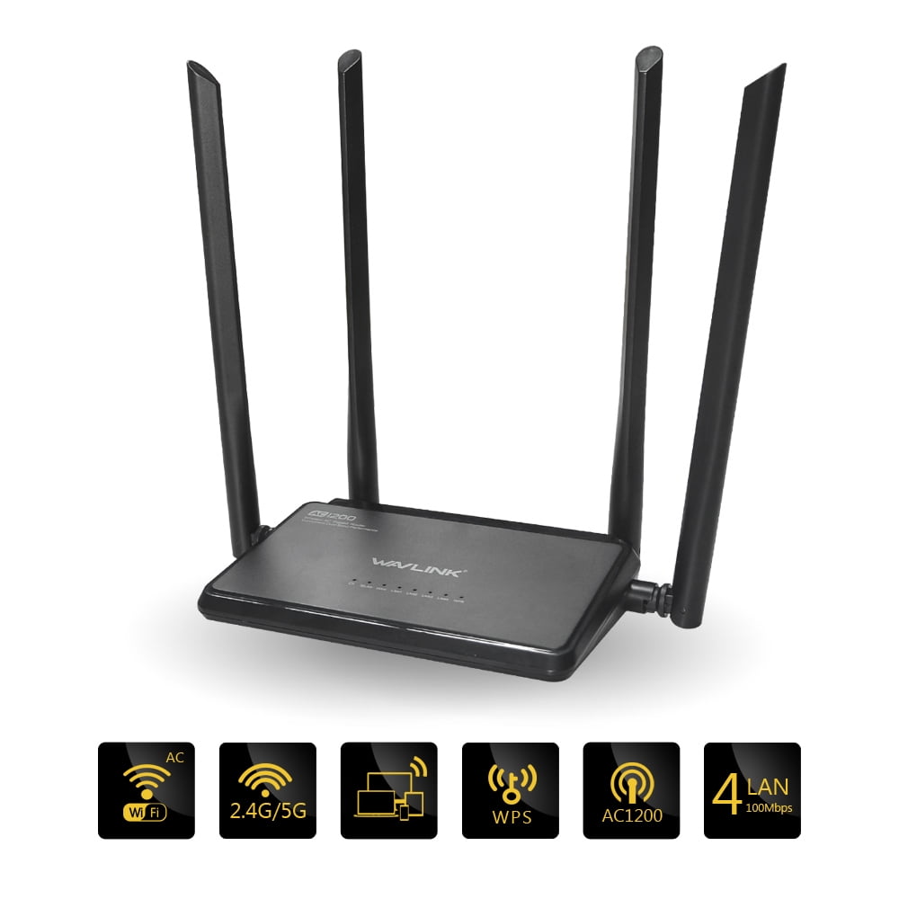 Wavlink Wireless Router AC1200 Dual Band Household Broadband Wireless ...