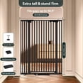 51'' Extra Tall Gate for Doorways Hallways 30-40.9'' Wide, Mounted Pet ...