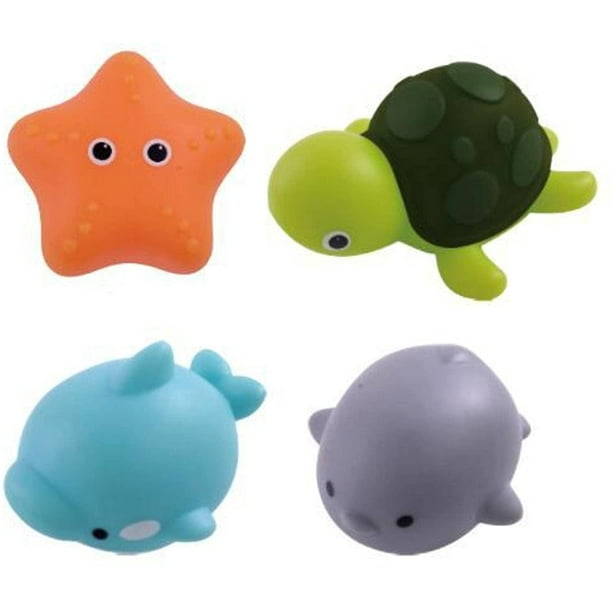 Induction Luminous Animal Bath Toys, Floating Lights, Net Fish and ...