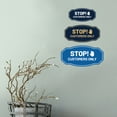 Signs ByLITA Victorian Stop! Customers Only Business Sign (Black ...
