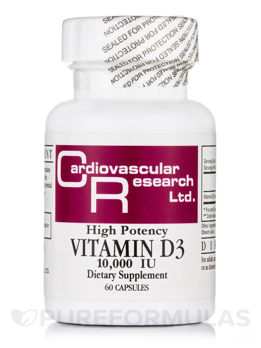 Ecological Formulas - Vitamin D3 10000 IU - 60 Capsules - Walmart.com