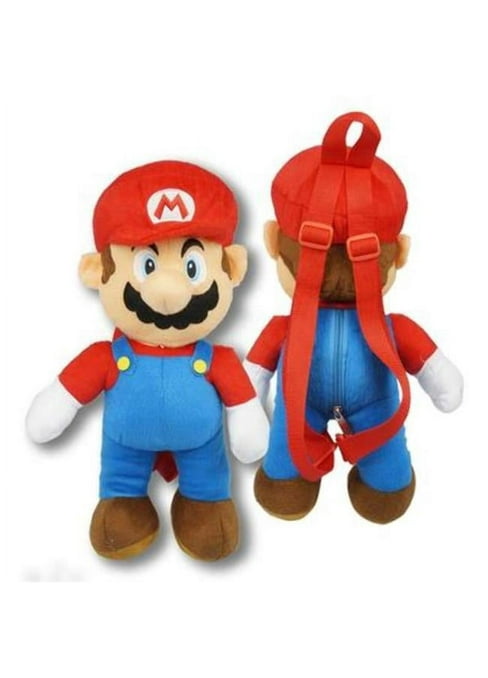 "Nintendo Super Mario World Black/Red Team 16"" Large Backpack Book Bag ...