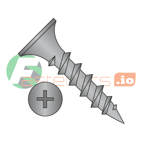 #10 x 3 3/4" Coarse Drywall Screws / Phillips / Bugle Head / Steel ...