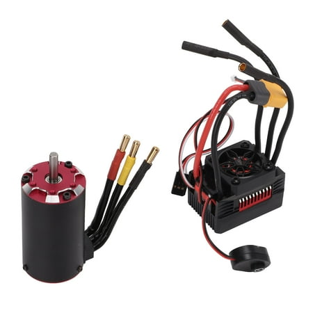 3665 Brushless Motor, 4 Pole RC Brushless Motor ESC Explosion Proof ...