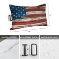 American Flag Outdoor Pillows for Chaise Lounge Chair Waterproof Lumbar ...