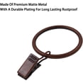 Curtain Ring with Clips,Iron Drapery Clips Hooks,General Rustproof ...