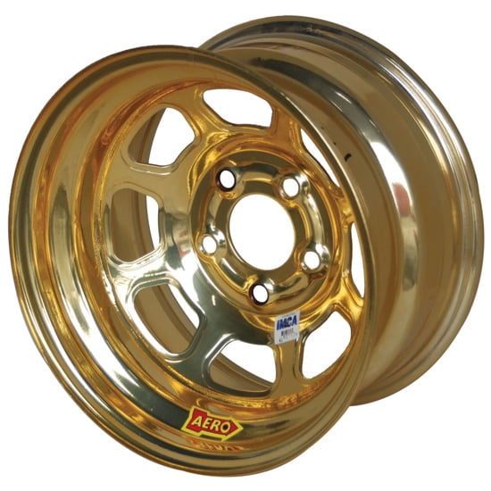 Aero 52-985030GOL 52 Series 15x8" Wheel, 5x5 BP, 3" BS IMCA - Walmart.com