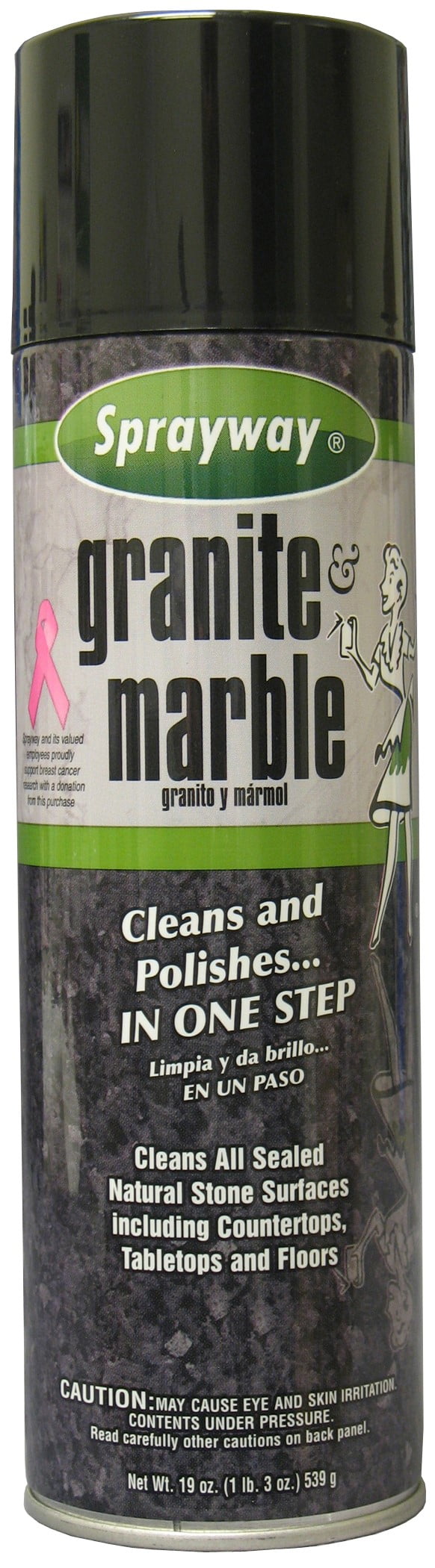 Sprayway Granite & Marble Cleaner Spray, 19 Oz - Walmart.com