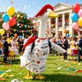 Back to School Porch Goose Outfit Set for Plastic Cement Statue Lawn ...