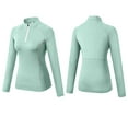 APEXFWDT Women's Long Sleeve Athletic Shirts 1/4 Zip Pullover Running Hiking Workout Yoga Tops ...