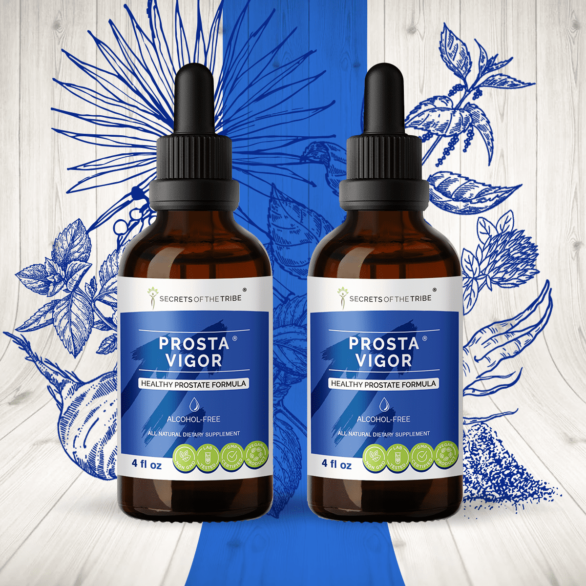 Prosta Vigor Alcohol-FREE Extract, Tincture, Glycerite Pygeum, Maca ...