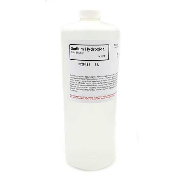Sodium Hydroxide Solution, 1.0M, 1L - The Curated Chemical Collection ...