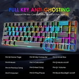 ZIYOULANG T8 60% Wired Mechanical Keyboard,Portable,RGB, For PC,Brown ...