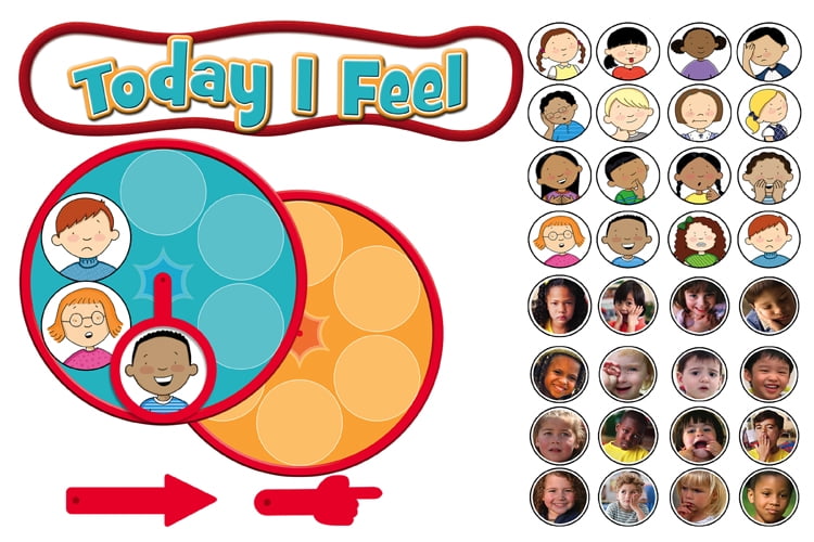 Feelings Clock Bulletin Board Set (Wallchart) - Walmart.com