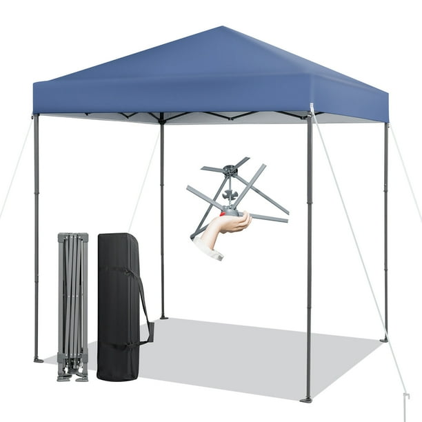 Gymax Patio 6.6 x 6.6ft Outdoor Pop-up Canopy Tent UPF 50+ Portable Sun ...