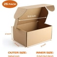 Calenzana Small 9x6x4 Shipping Boxes Pack 25 Corrugated Cardboard for ...