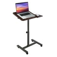 Seville Classics Tilting Sit-Stand Computer Desk Cart with Mouse Pad ...