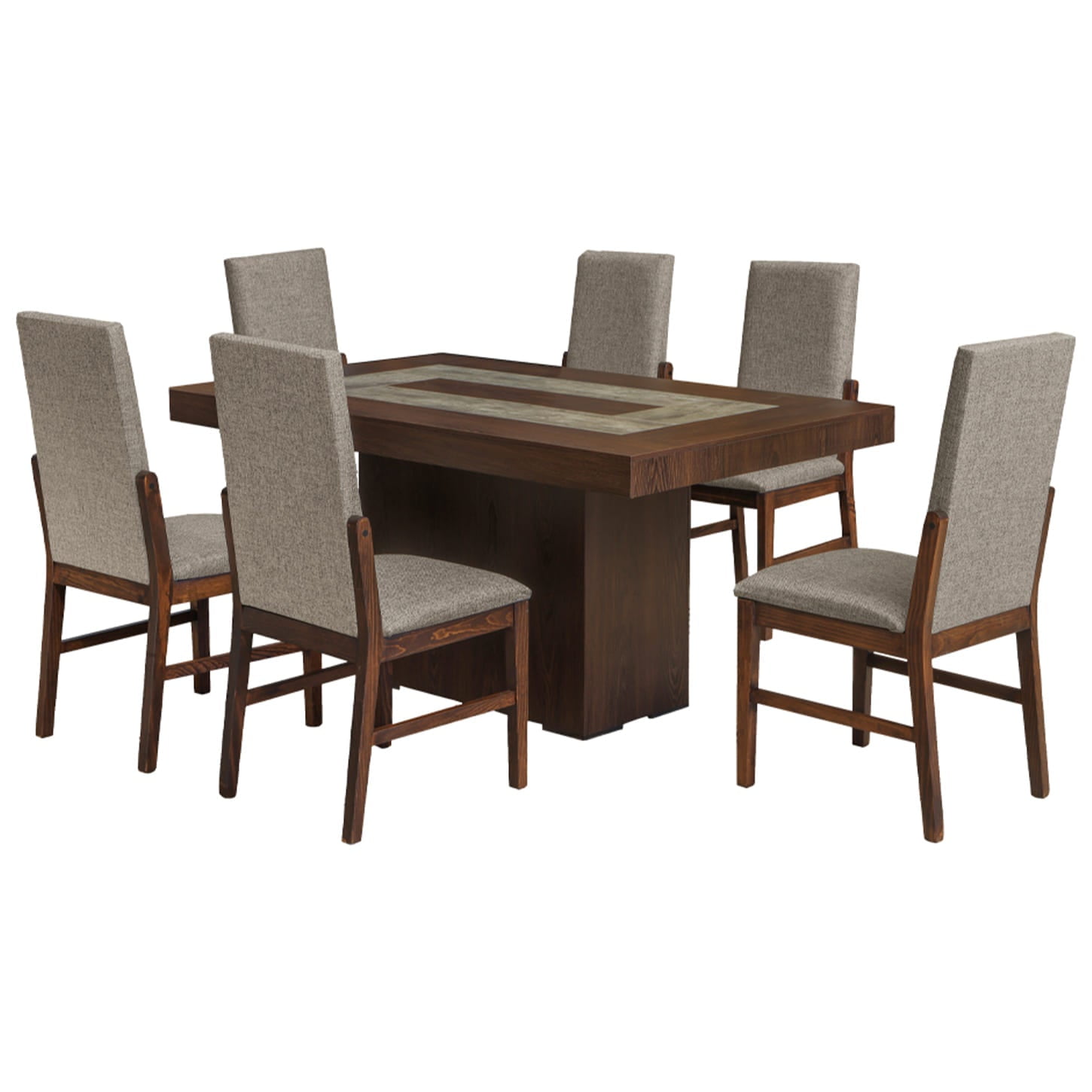 Comedor 6 Sillas Yamilet Nogal - Kessa Muebles | Walmart en línea
