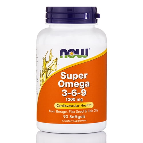 NOW Super Omega 3-6-9 Softgels, 1200 mg, 90 Count - Walmart.com