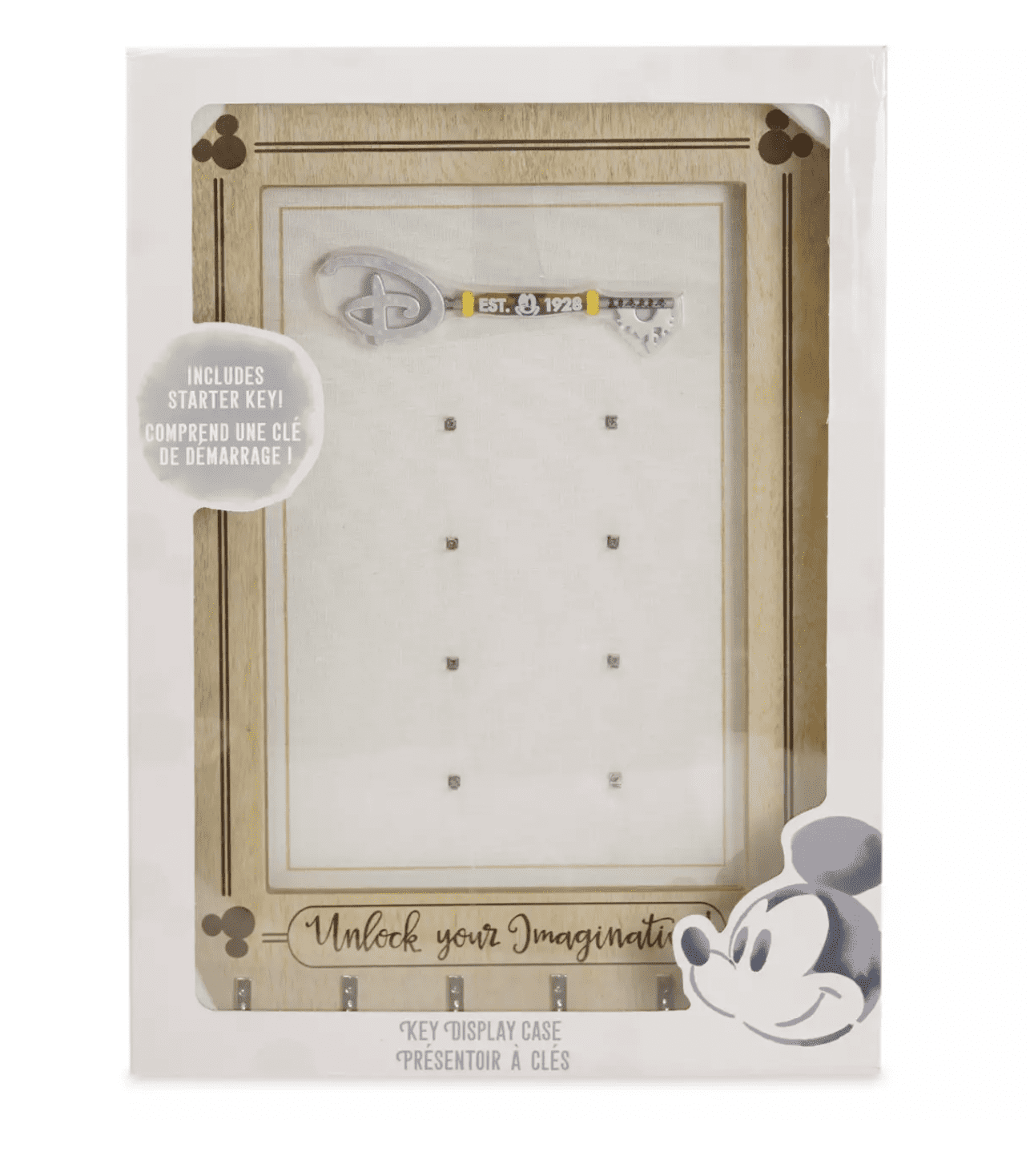 Disney Display Case for Collectible Keys with Mickey Starter Key New ...