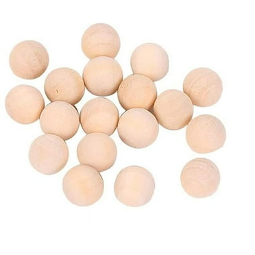KOHAND 25 Pack 2 inch Round Wooden Balls, Natural Small Wood Craft ...