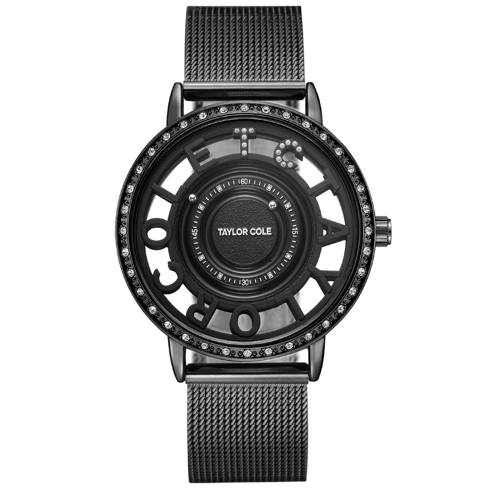 Joyoung Stylish See-Through Style Band Unique Logo-Embossed Crown ...