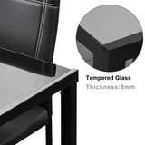 5pcs Dining Table Set Sturdy Indoor Furniture Set Water Resistant Anti ...