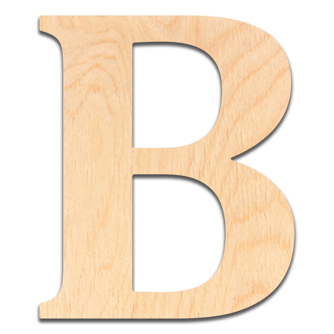 6 Inch Wooden Letter B Ready for Painting or Decorating - Walmart.com