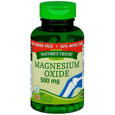 Nova Nutritions Magnesium Oxide 500 mg Tablets, 180 Ct - Walmart.com