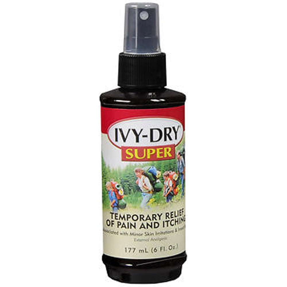 Ivy-Dry SUPER Temporary Relief of Pain and Itching, 6 Fl. Oz. - Walmart ...