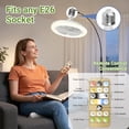 GUPUP 11 inch Socket Fan Light, Screw in Ceiling Fan with Light and ...