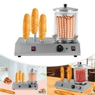 BENTISM Electric 18 Hot Dog 7 Roller Grill Cooker Machine Backsplash ...