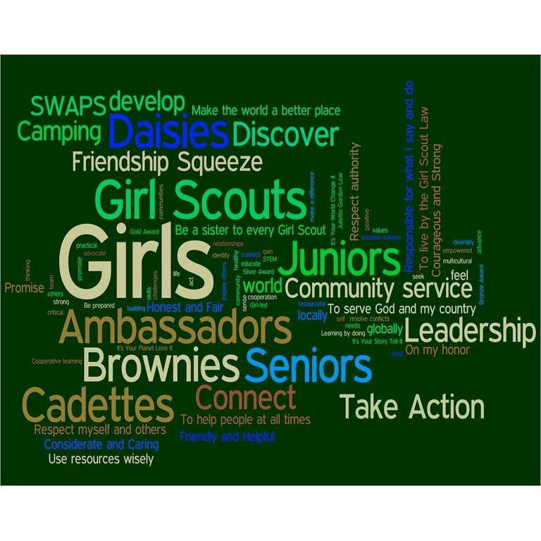 Girl Scout Word Cloud