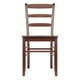 Winsome Wood Benjamin Ladder-Back Chairs, 2-PC Set, Walnut Finish ...