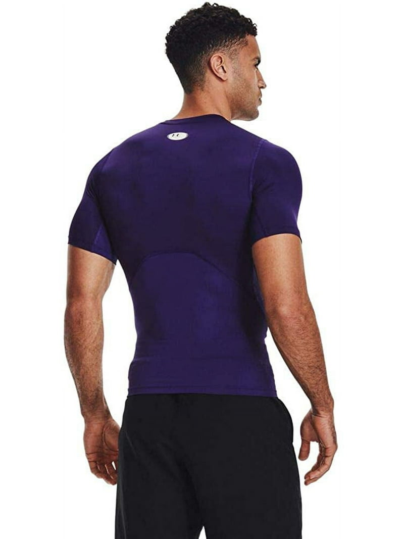 Under Armour Mens HeatGear Compression Short-Sleeve T-Shirt Purple